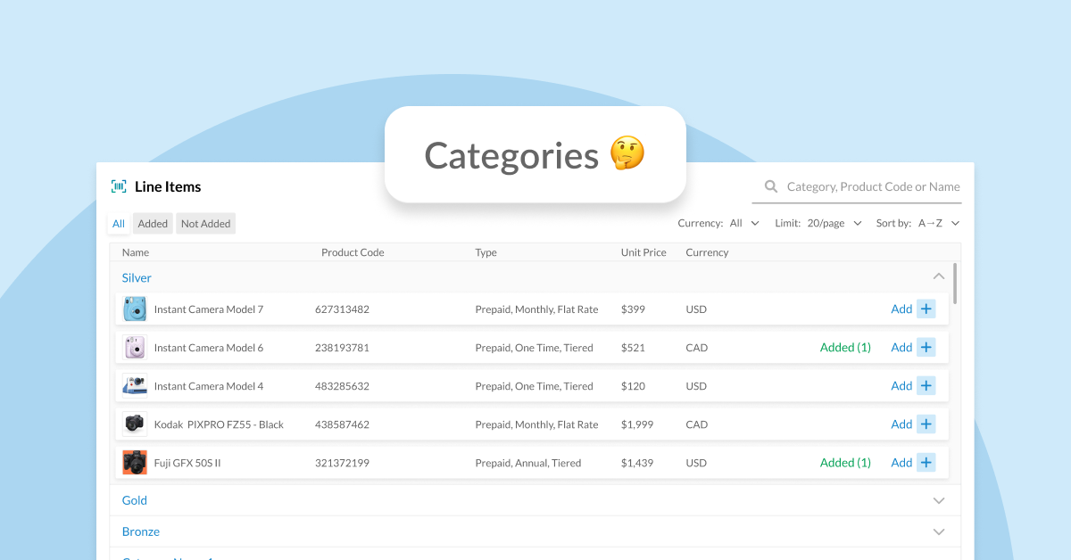 RevOps | Product Considerations | Introducing Categories for SKUs